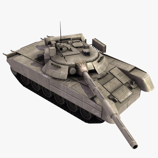 3d t80u main battle tank model