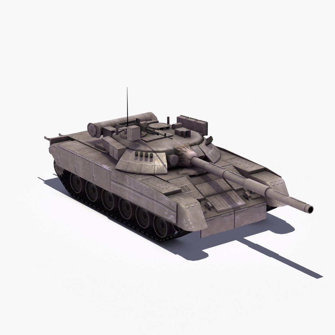 3d T80u Main Battle Tank Model