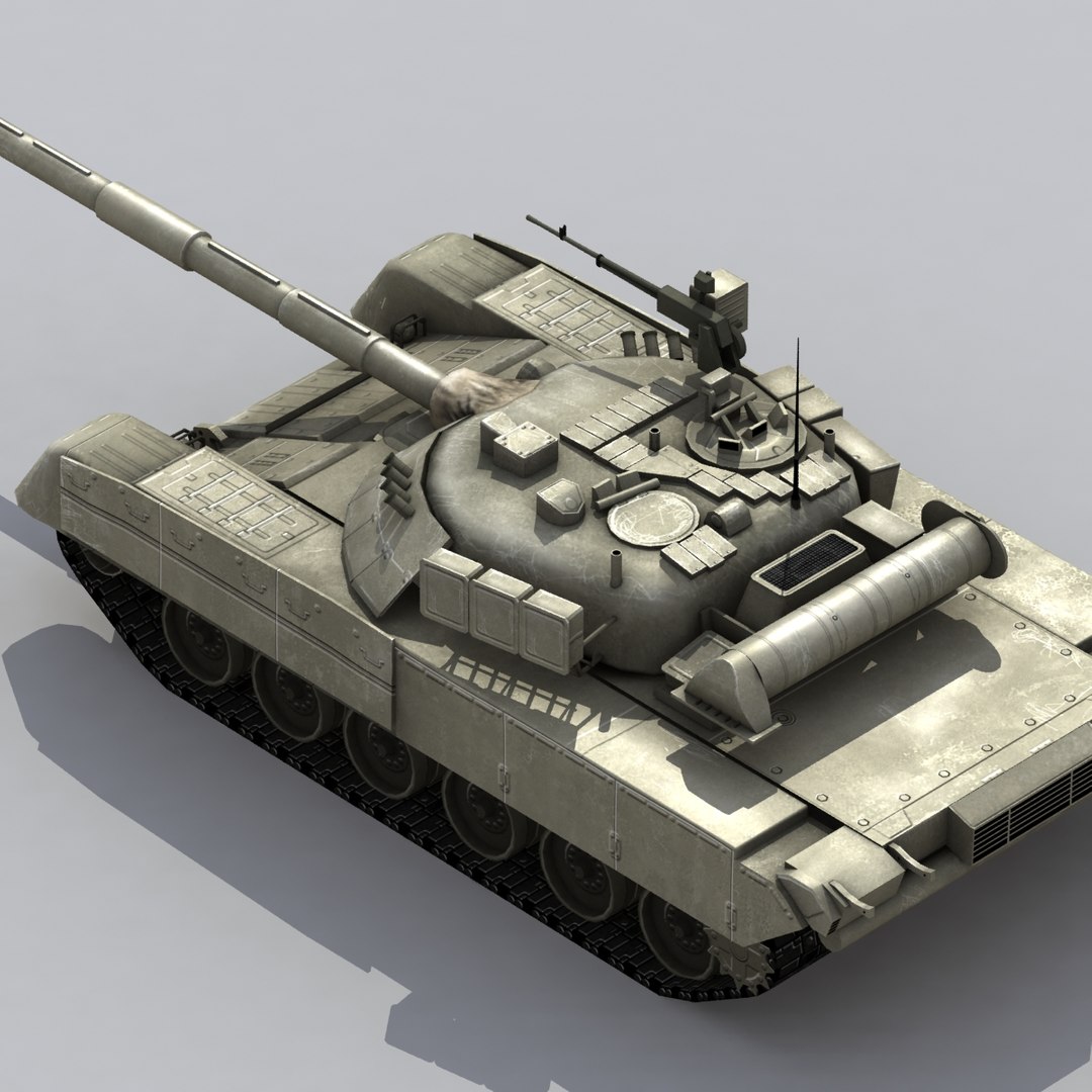 3d T80u Main Battle Tank Model