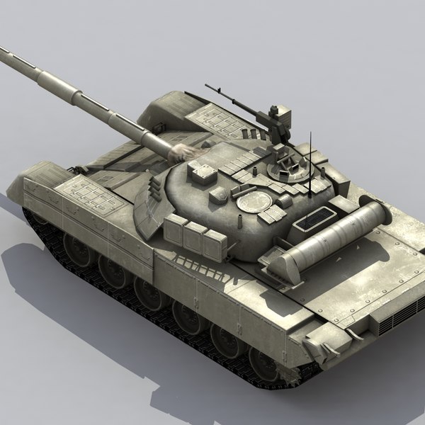 3d t80u main battle tank model