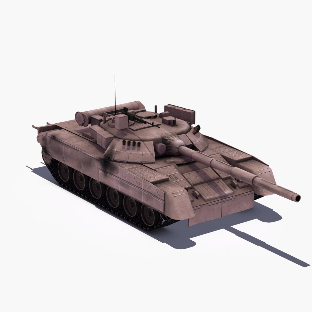 3d T80u Main Battle Tank Model