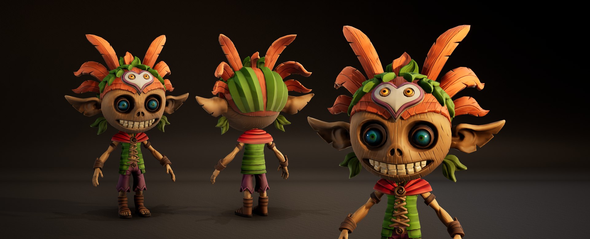 Stylized Character Druid 7 3D Model - TurboSquid 2318811