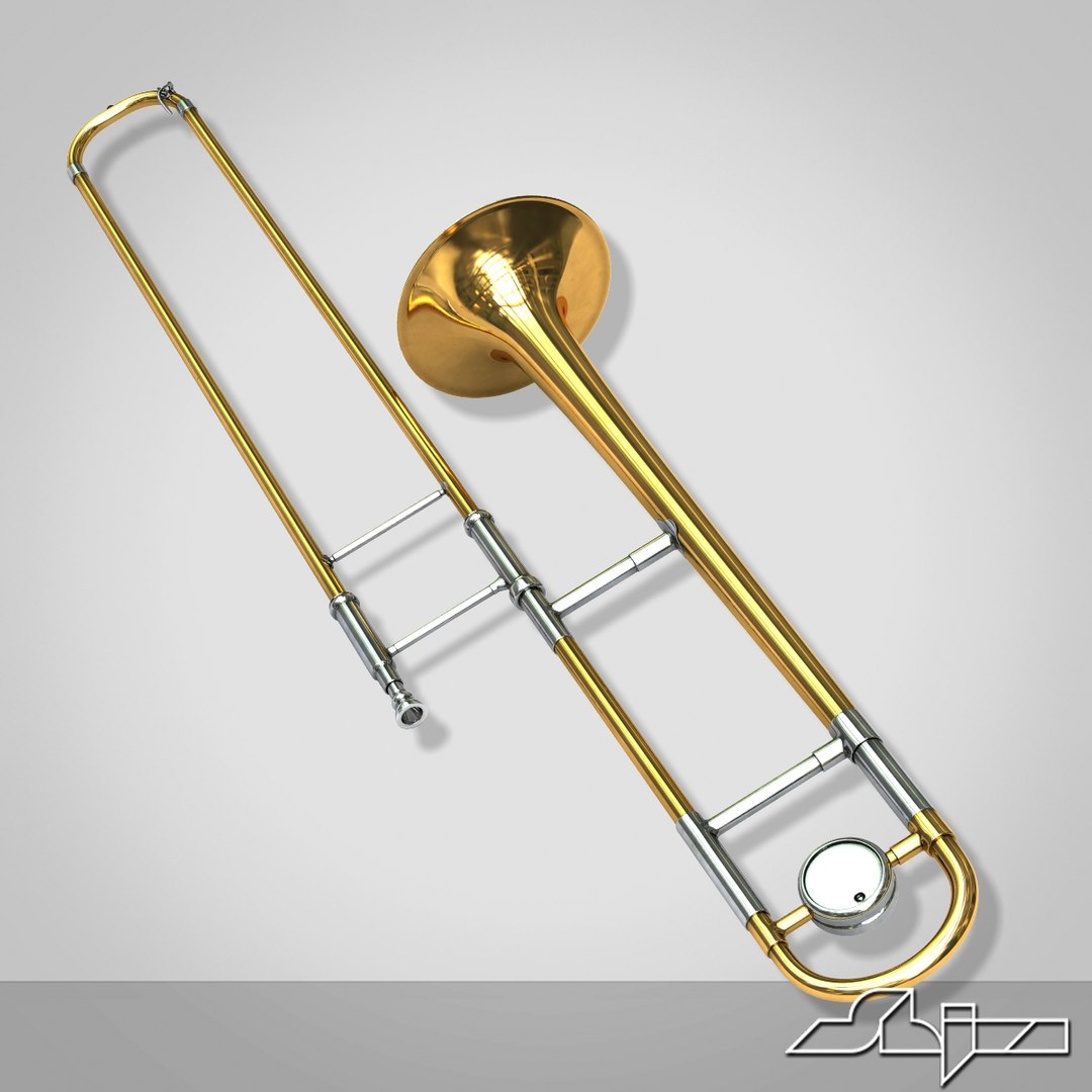 trombone 2 3d model