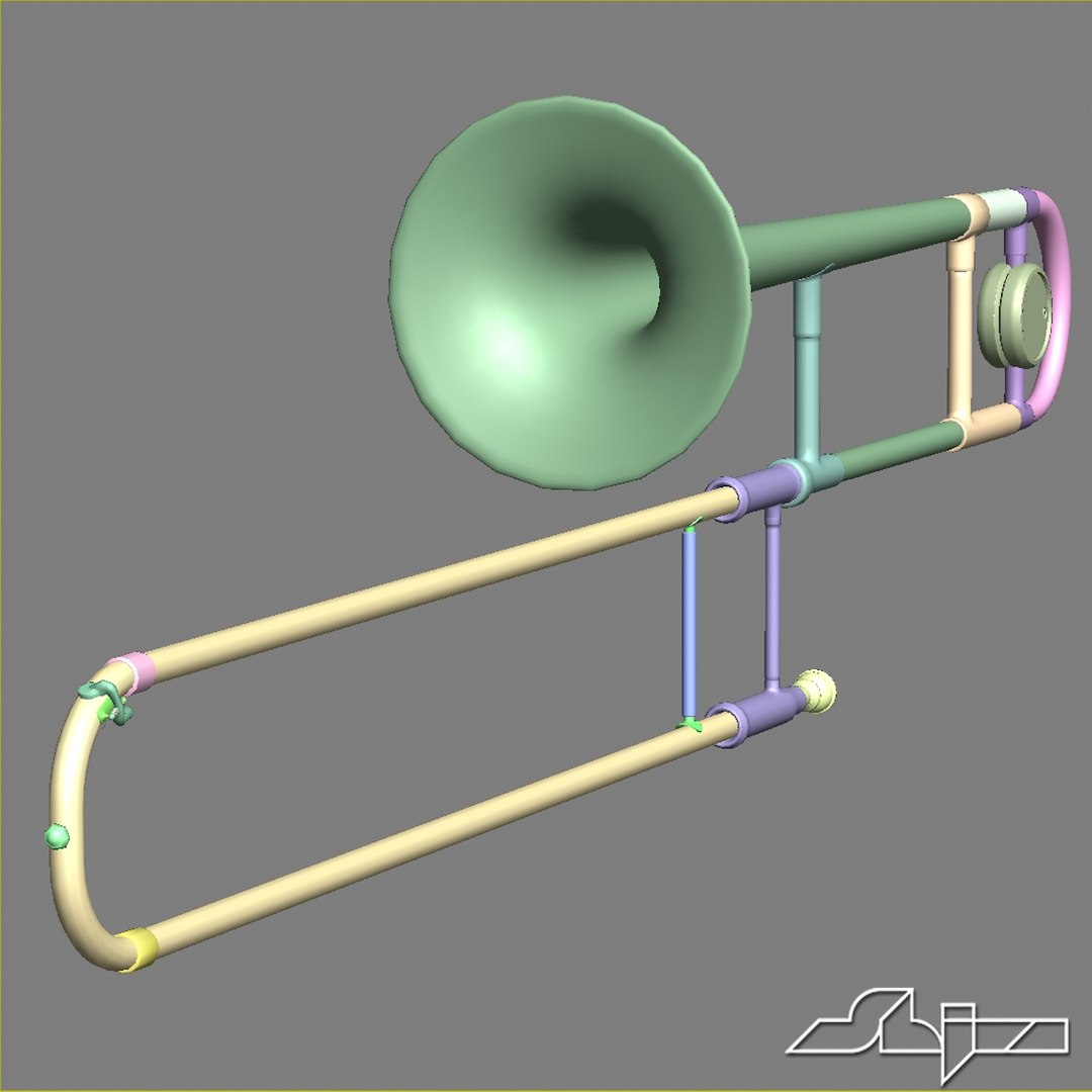 trombone 2 3d model
