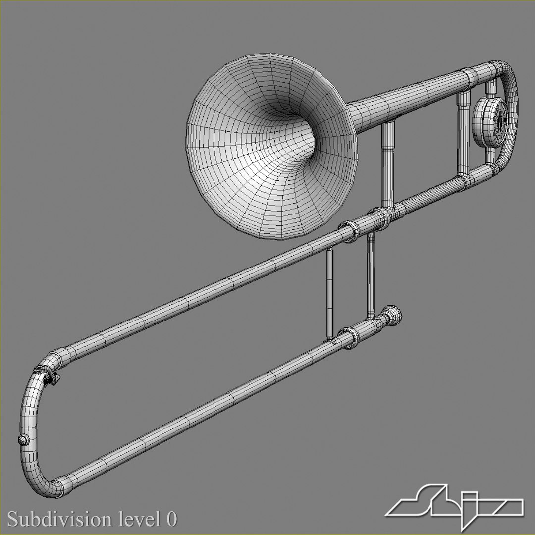 trombone 2 3d model