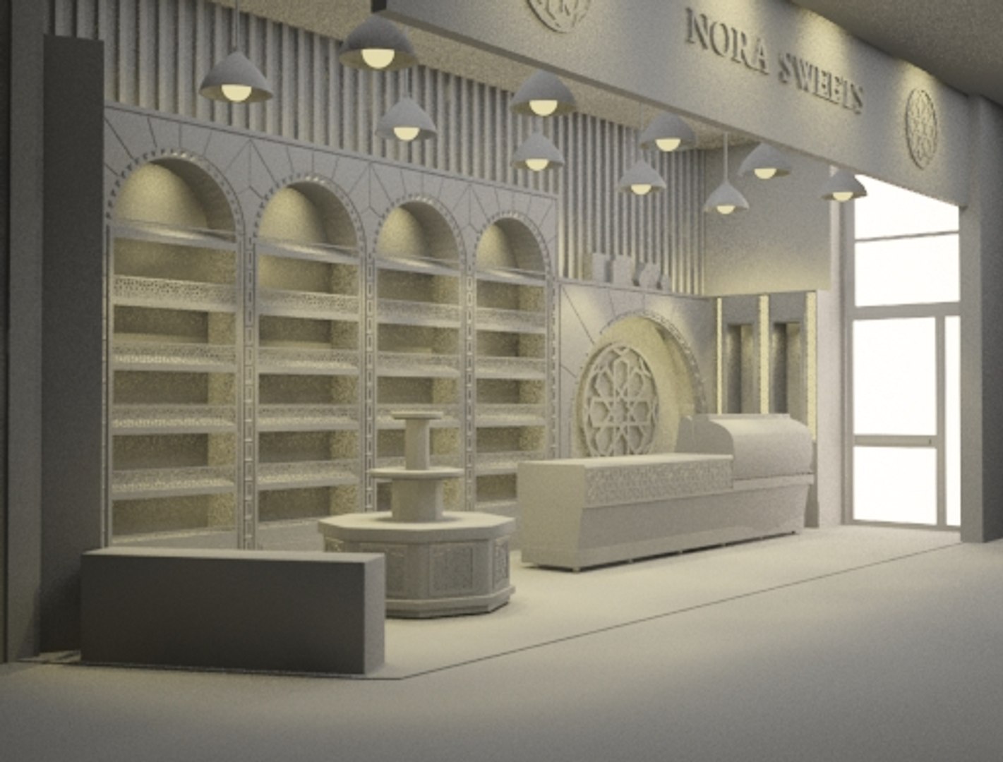 Interior Design Commercial Shop 3D Model - TurboSquid 1658823