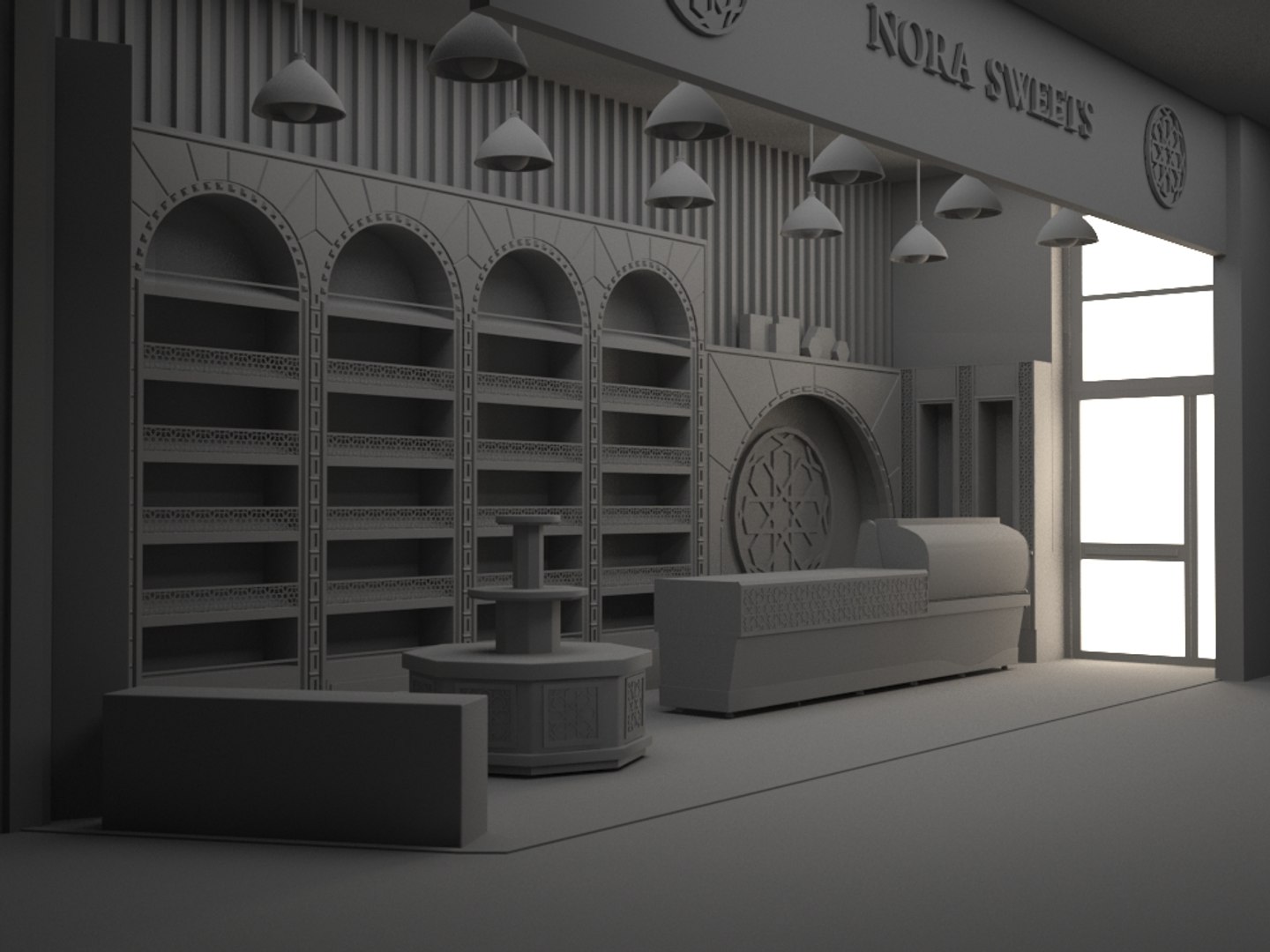 Interior Design Commercial Shop 3D Model - TurboSquid 1658823