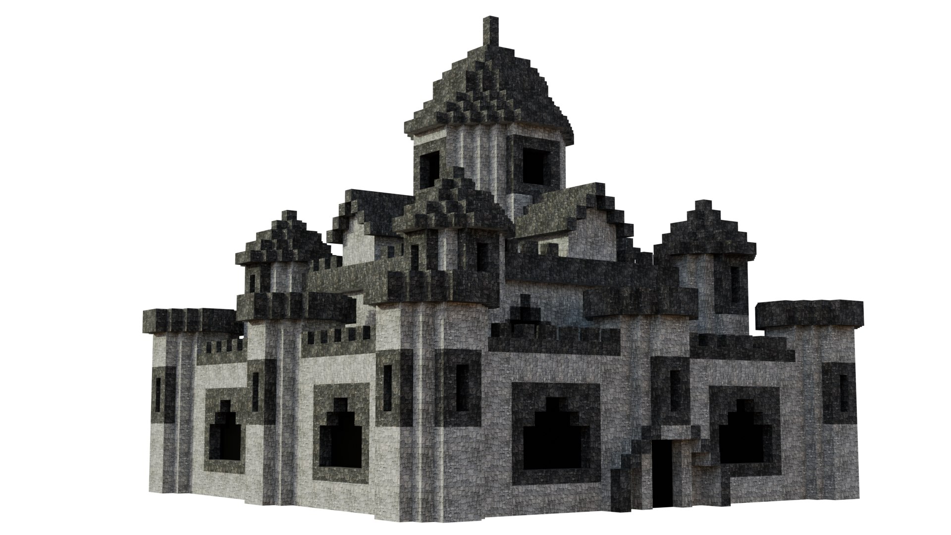 Simple Medieval Castle Model - TurboSquid 2225955