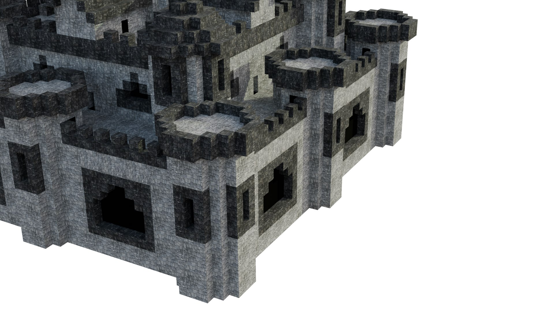 Simple Medieval Castle Model - TurboSquid 2225955