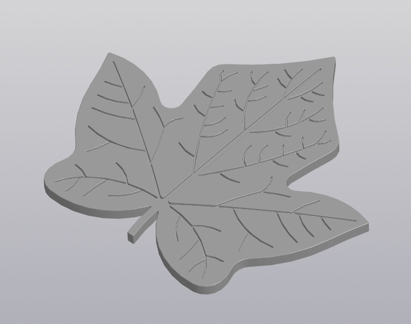 3D Cup coaster Ivy leaf model - TurboSquid 1969576
