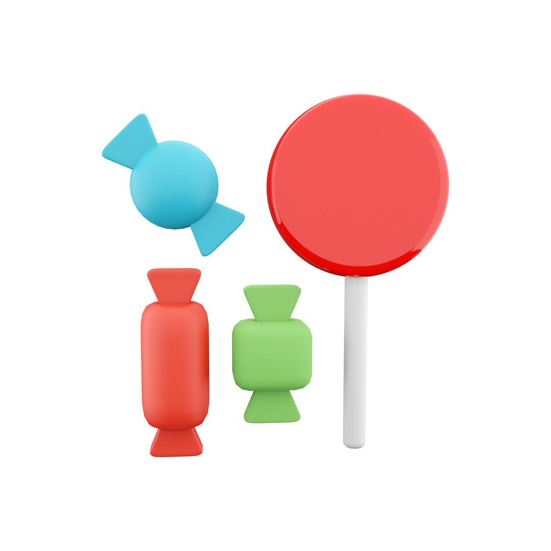 Sweets Icon 3D Model - TurboSquid 2046001