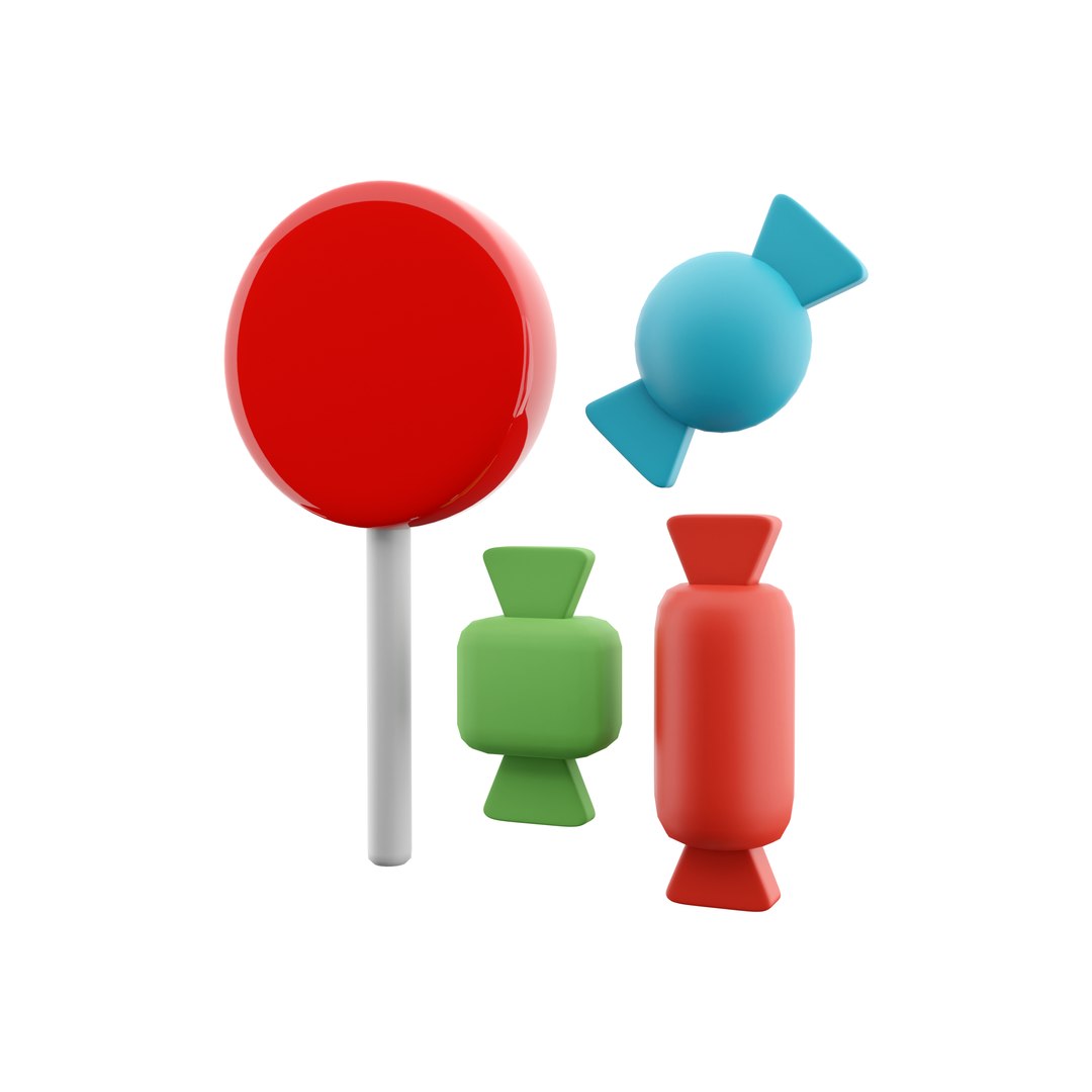 Sweets Icon 3D Model - TurboSquid 2046001