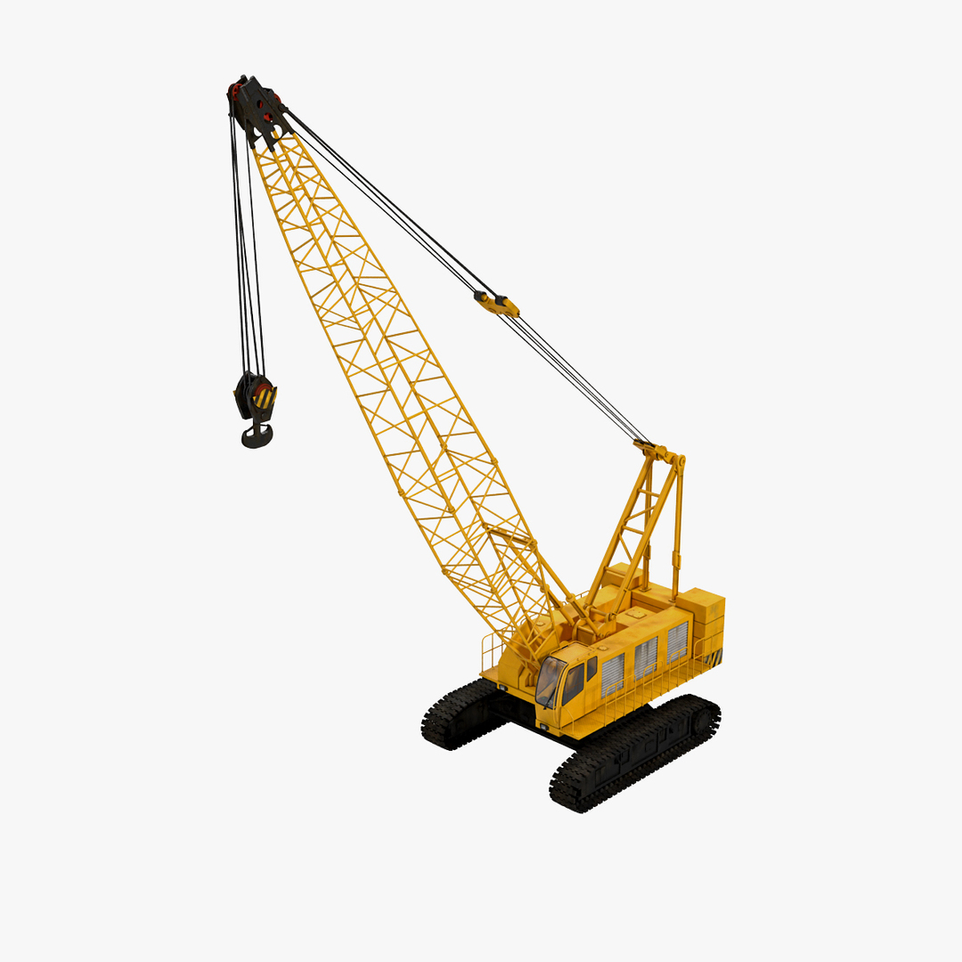 3d crawler crane