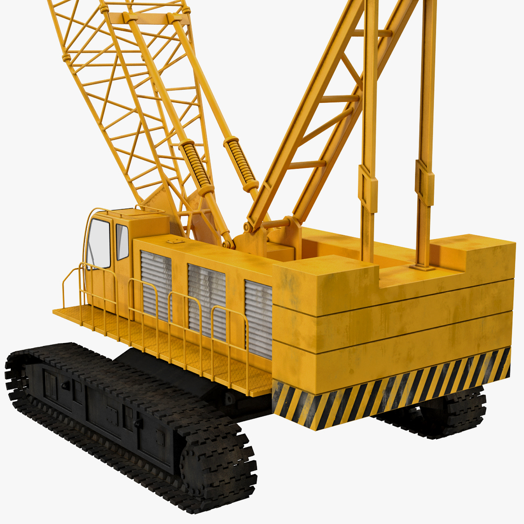 3d crawler crane