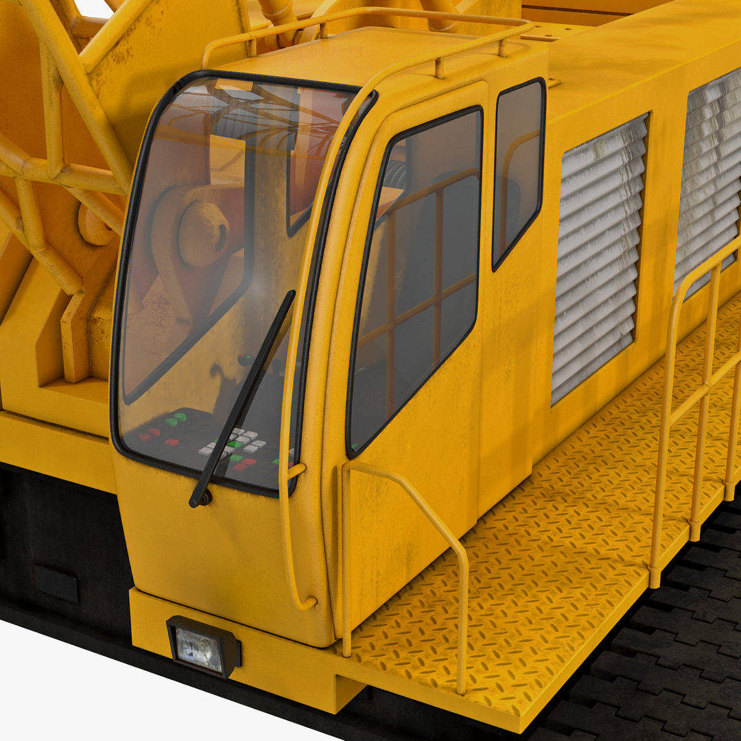 3d crawler crane