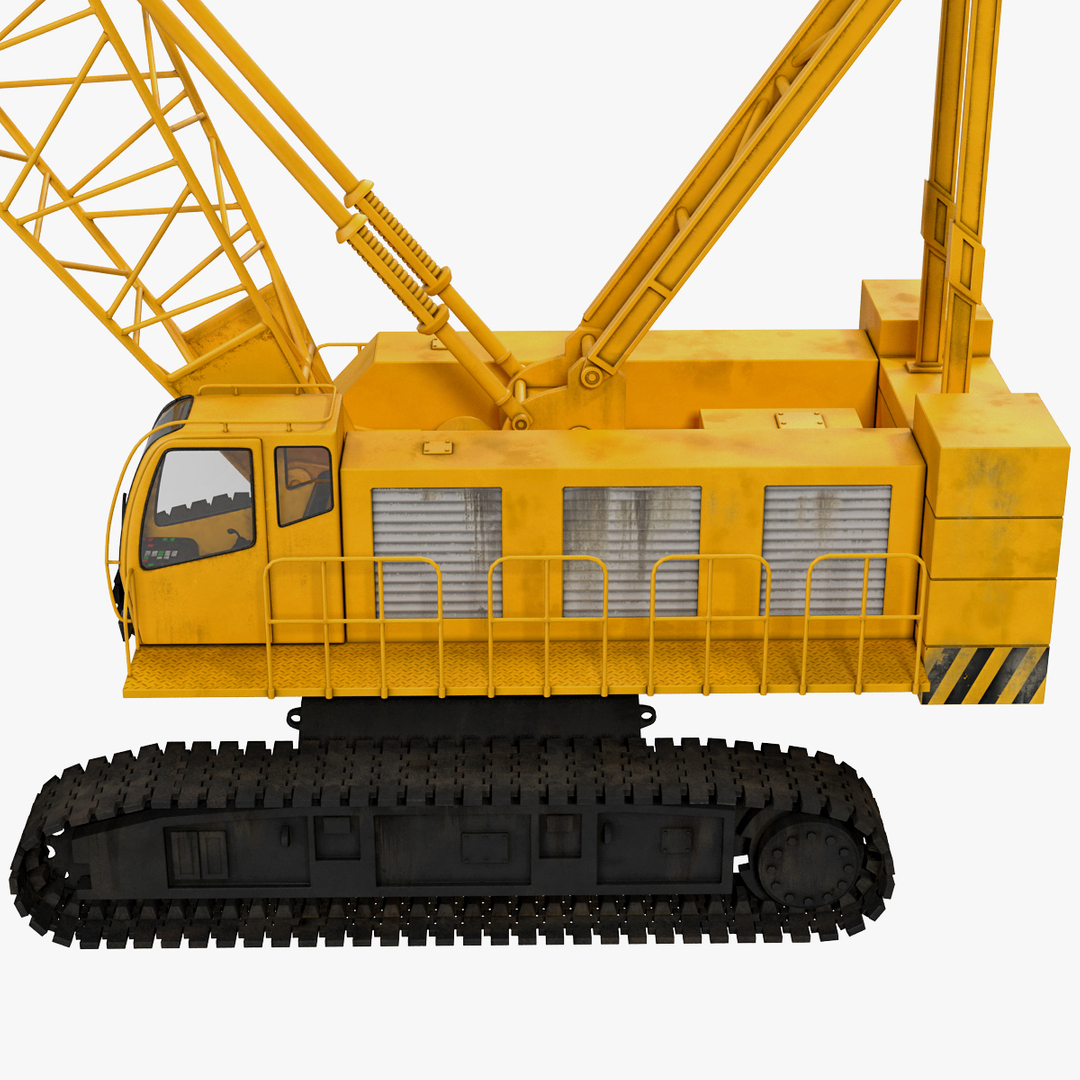 3d crawler crane