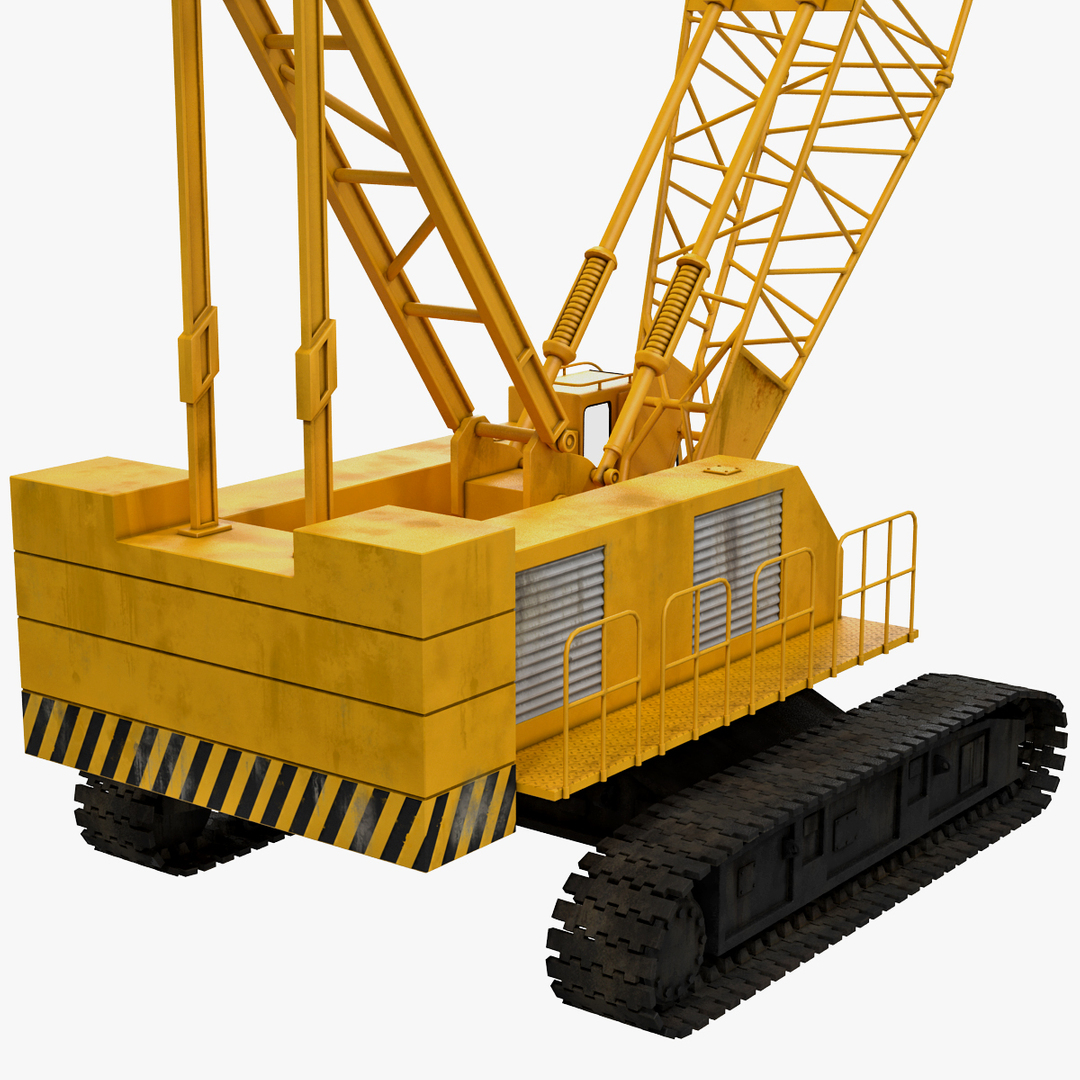 3d crawler crane