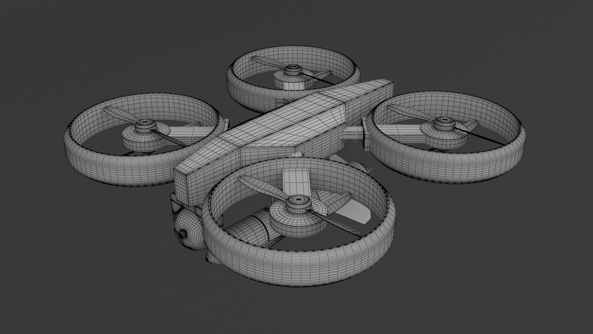 Military Quadrocopter Drone 3D Model - TurboSquid 2206461