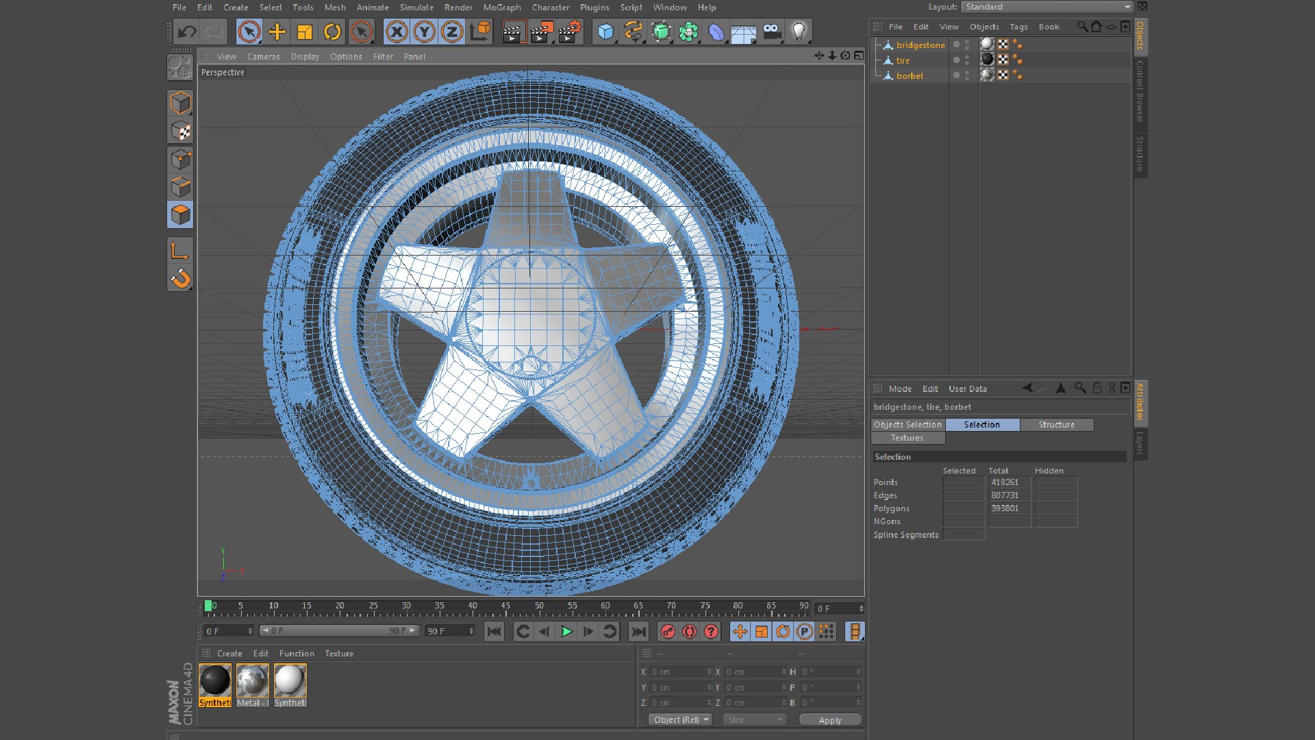 3D Wheel And Tire Model - TurboSquid 2037695