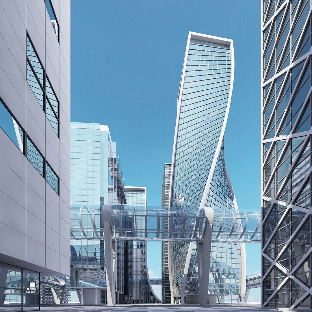 Futuristic city future 2070 3D model - TurboSquid 1278431