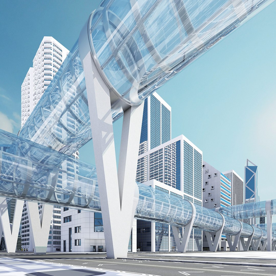 Futuristic city future 2070 3D model - TurboSquid 1278431