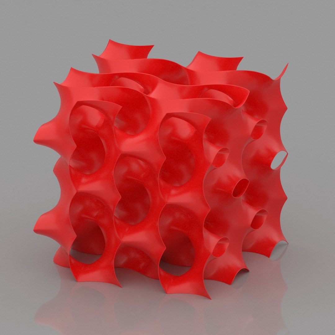 Gyroid cube print 3D model - TurboSquid 1292950