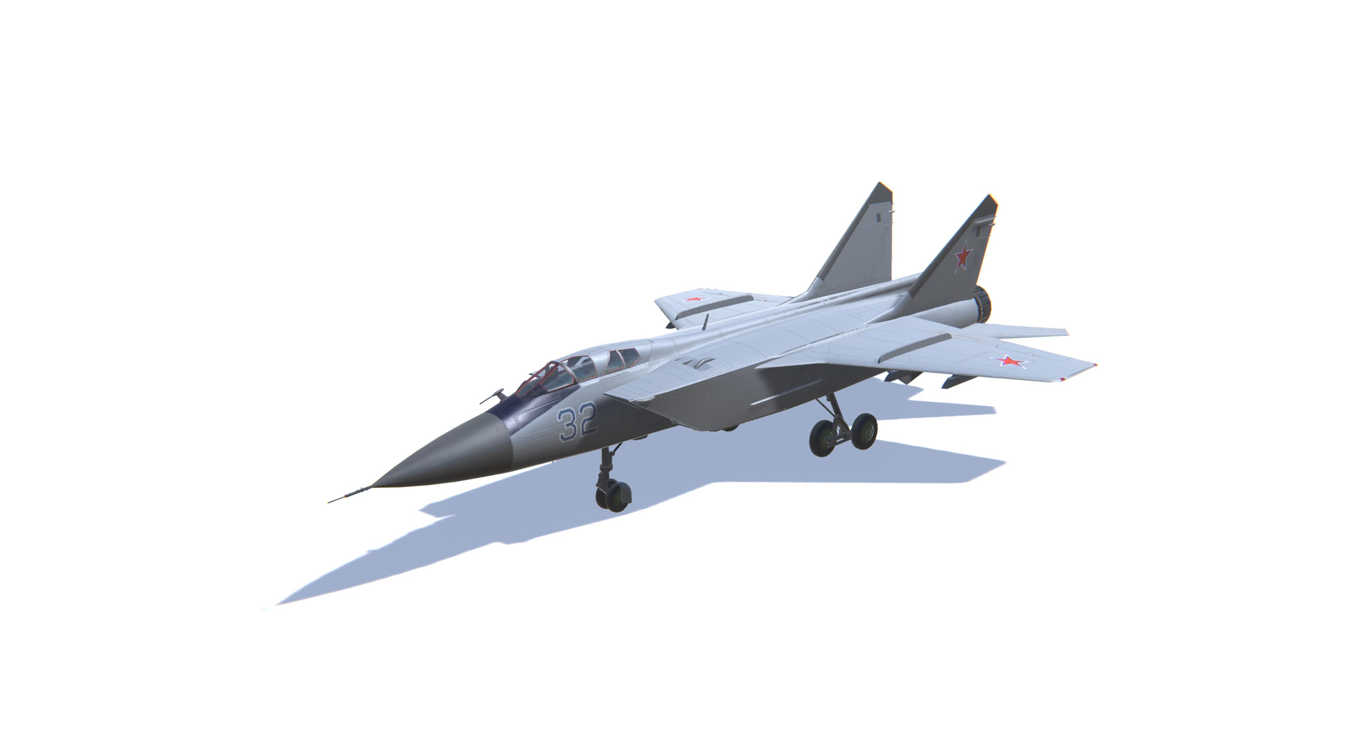 3D Model MIG-31 Foxhound Jet Fighter Aircraft Low-poly - TurboSquid 1800828