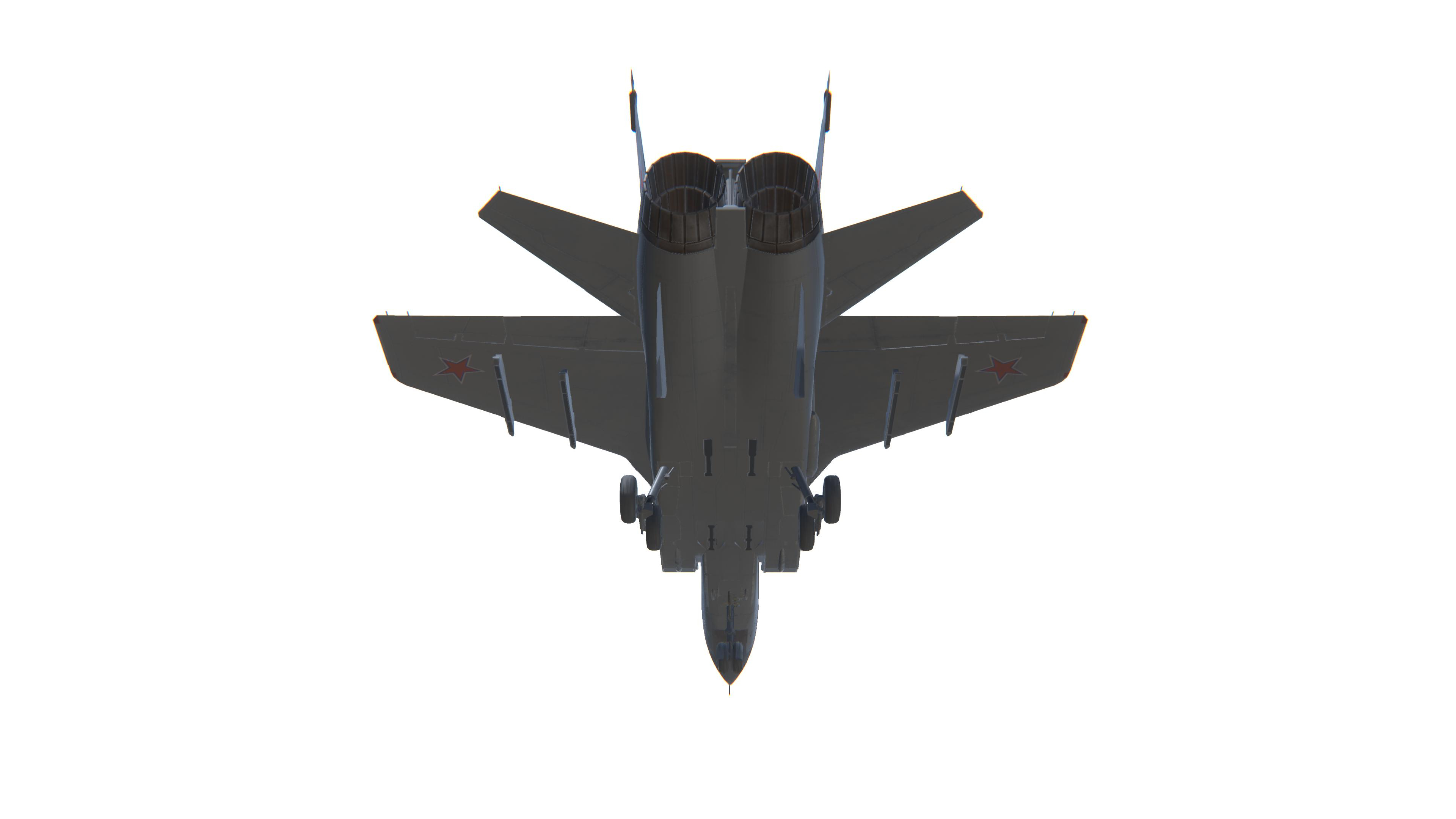 3D model MIG-31 Foxhound Jet Fighter Aircraft Low-poly - TurboSquid 1800828