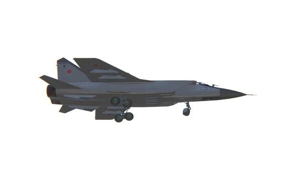 3D model MIG-31 Foxhound Jet Fighter Aircraft Low-poly - TurboSquid 1800828