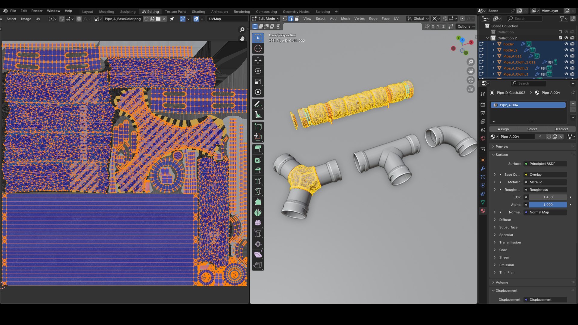 Modular Industrial Pipe Kit Game Ready 3D Model 3D Model - TurboSquid ...