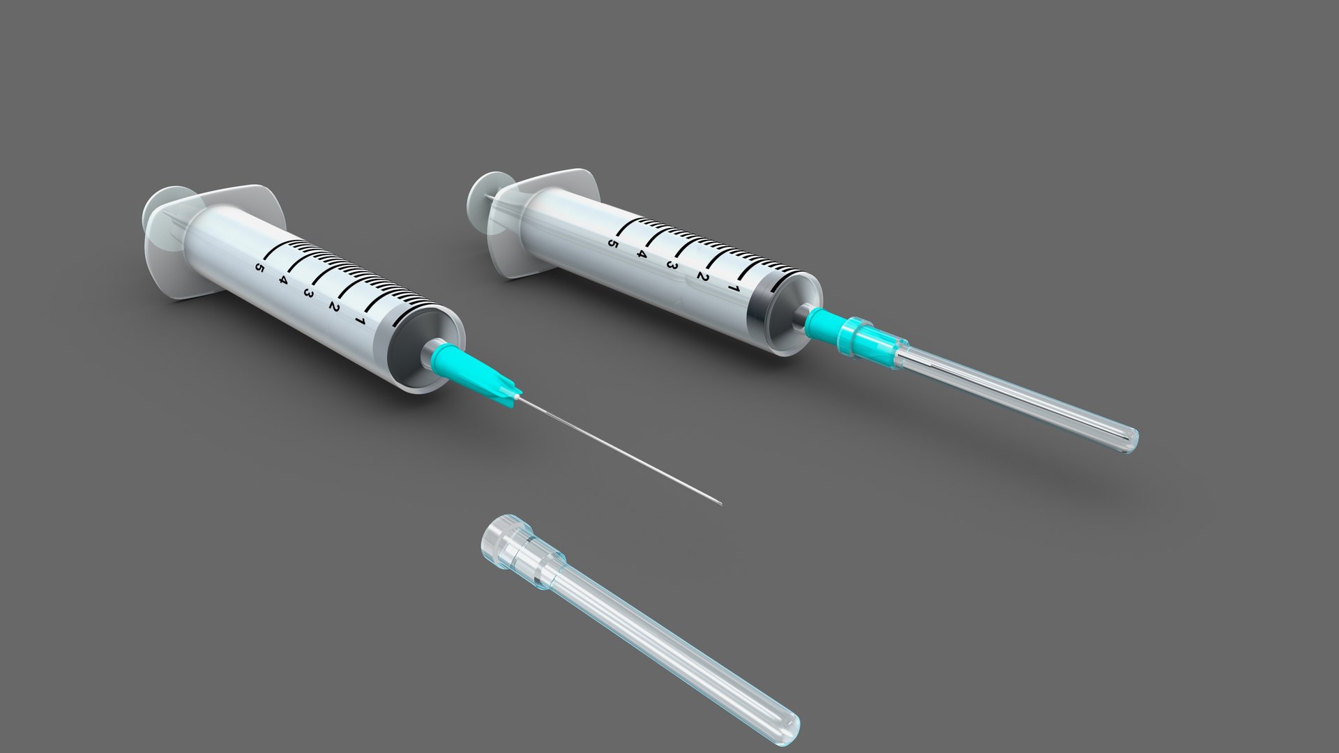 3D Disposable Syringe Model - TurboSquid 1793277