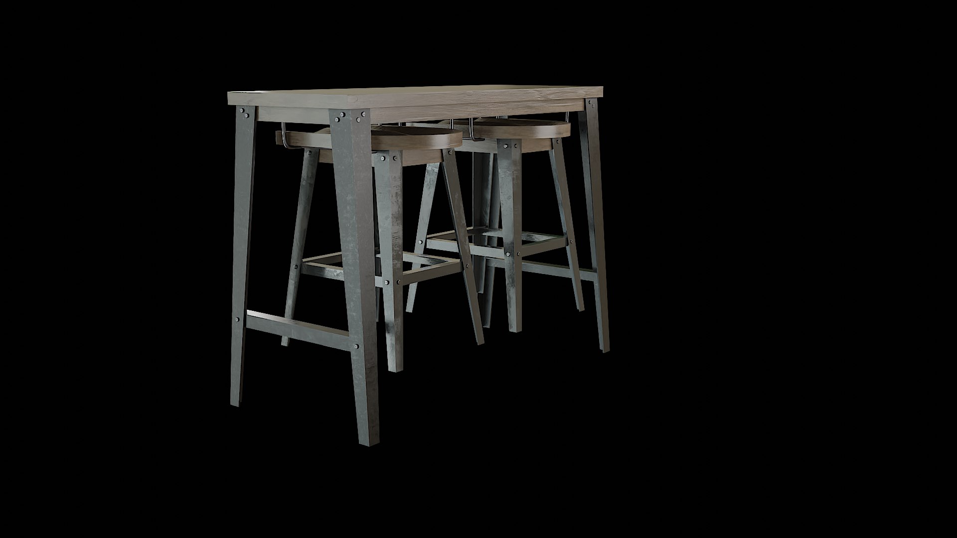 3D table set model - TurboSquid 1543321