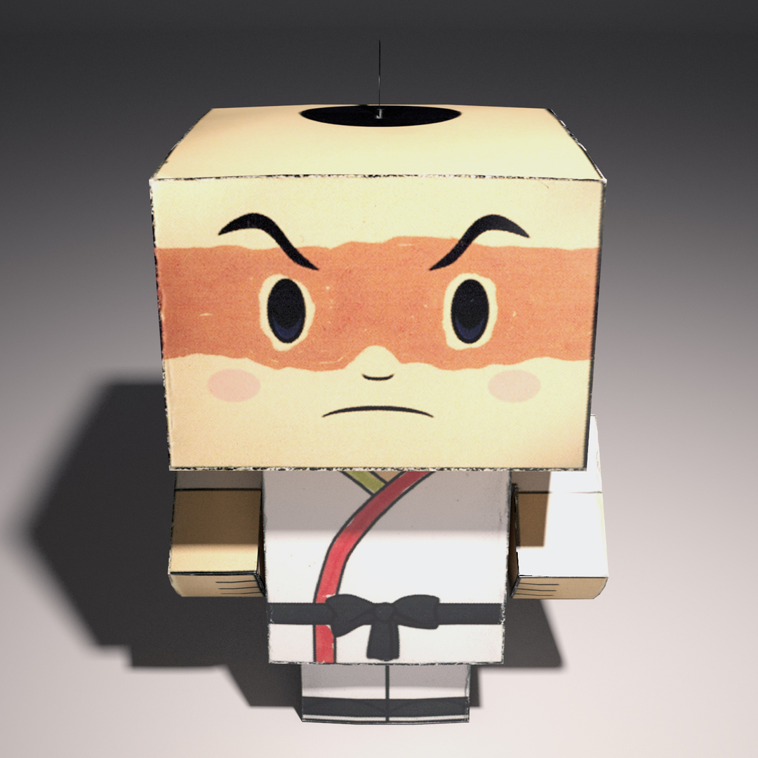 Realistic Box Karate Man 3d Model