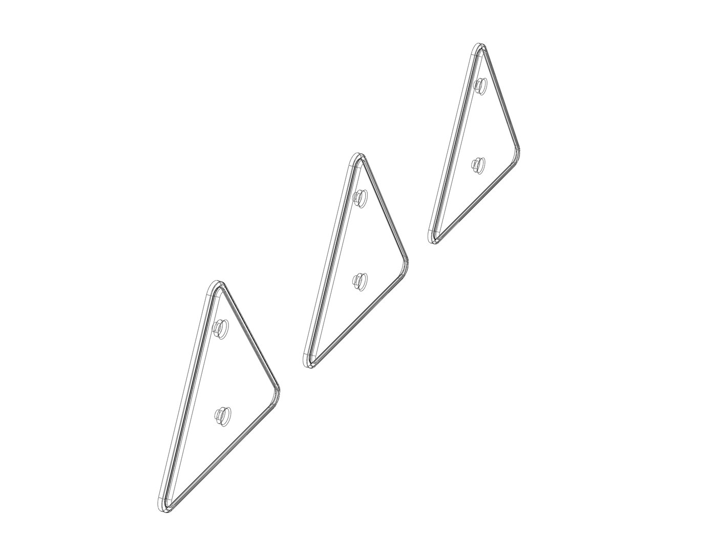 Trailer Triangle Reflectors Model - TurboSquid 2176736