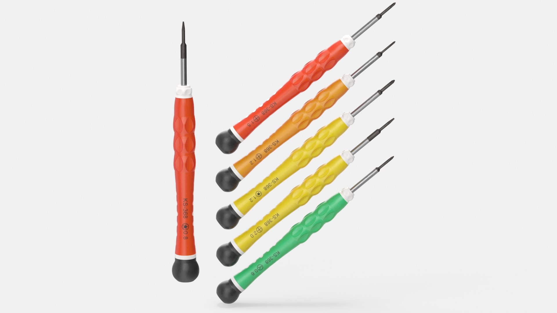3D Model Cellphone Repair Screwdrivers Set - TurboSquid 2212744