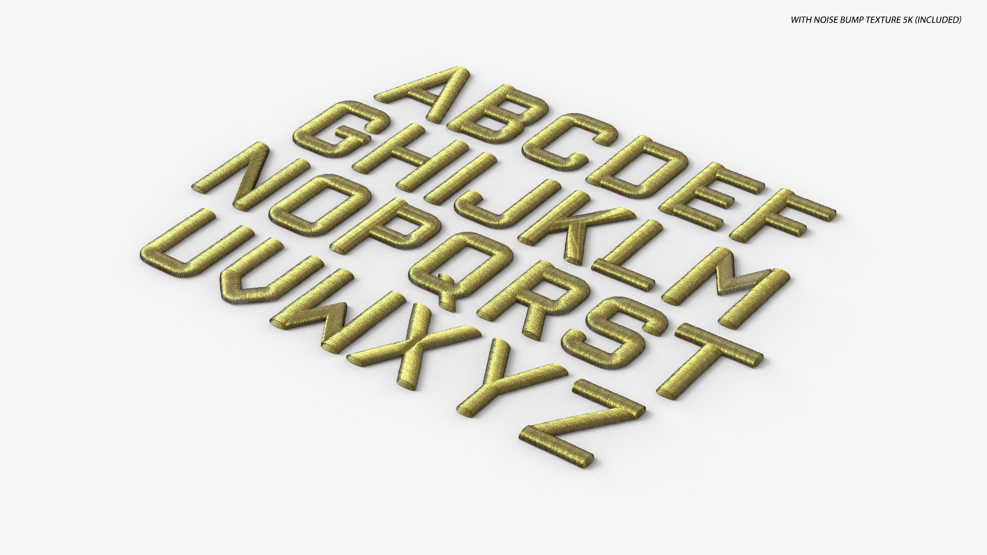 Embroidery Sewing Alphabet 3D Model - TurboSquid 1850492