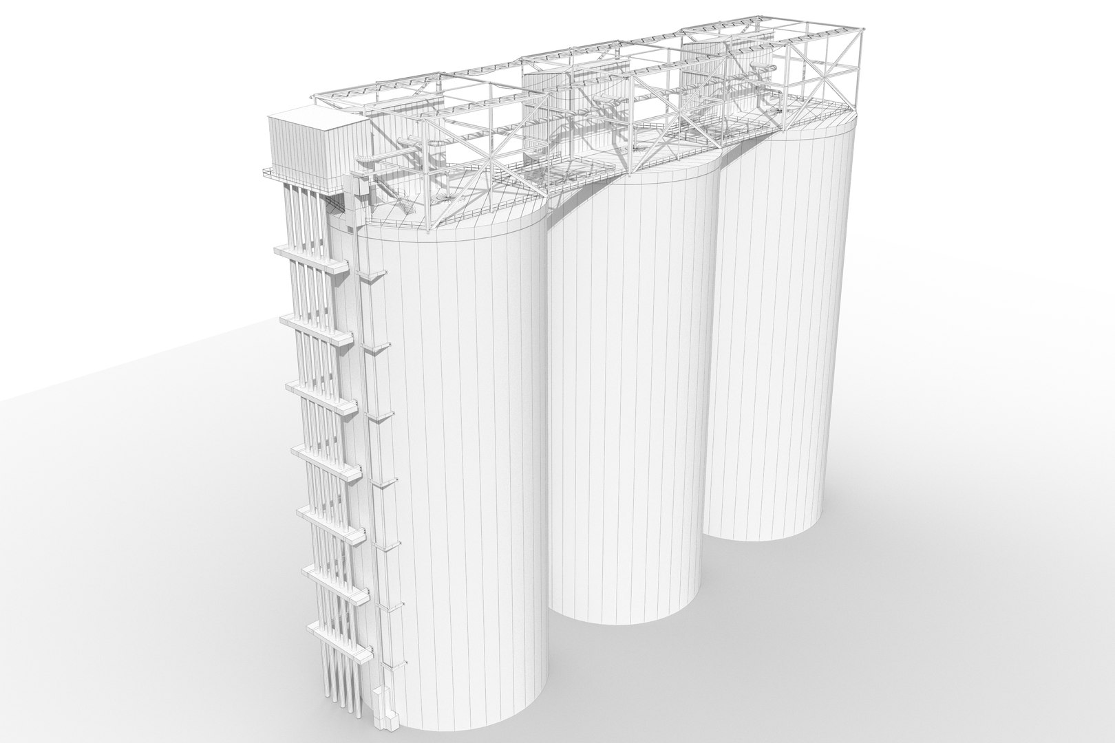 3d Model Silo
