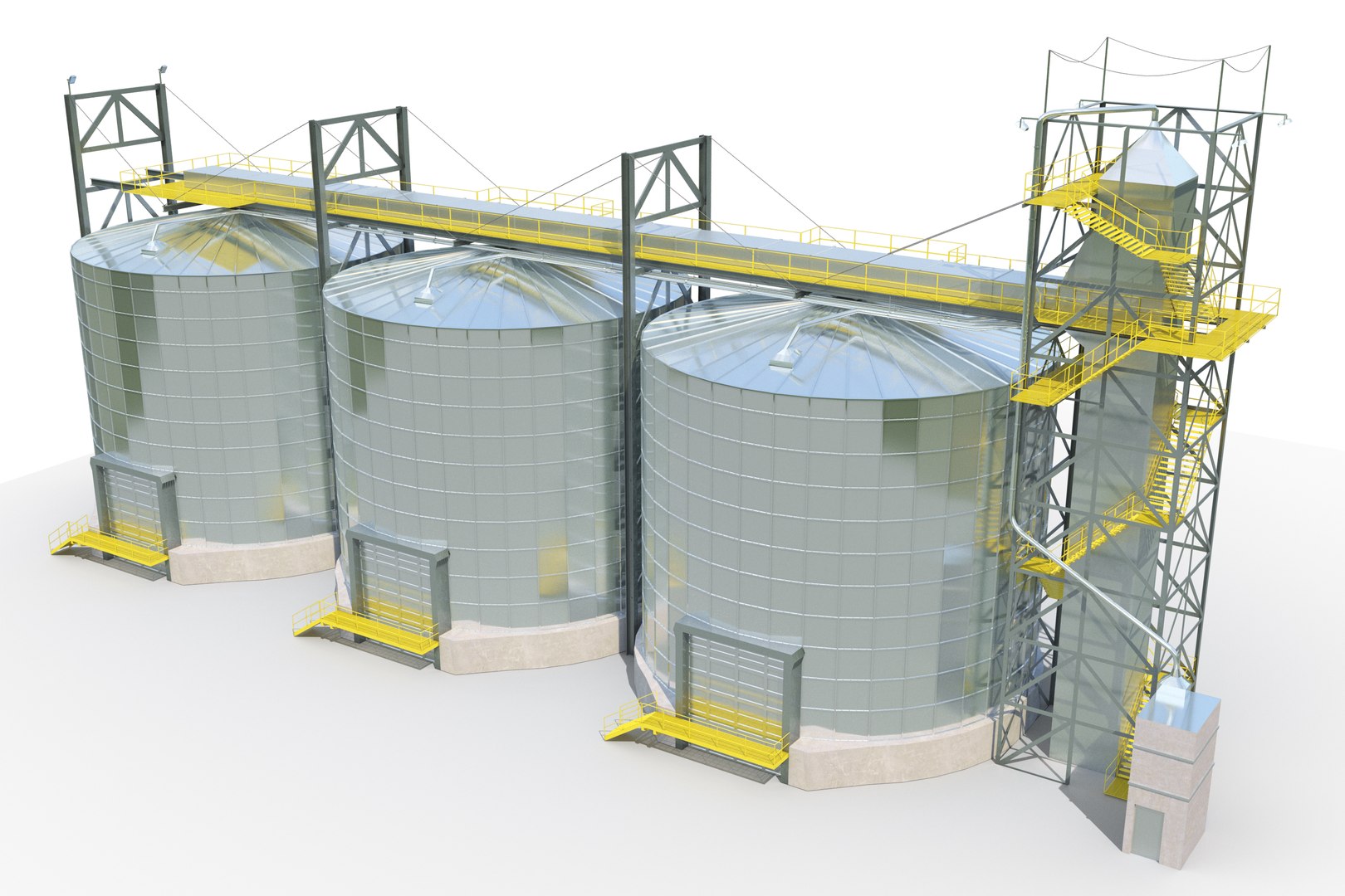 3d Model Silo