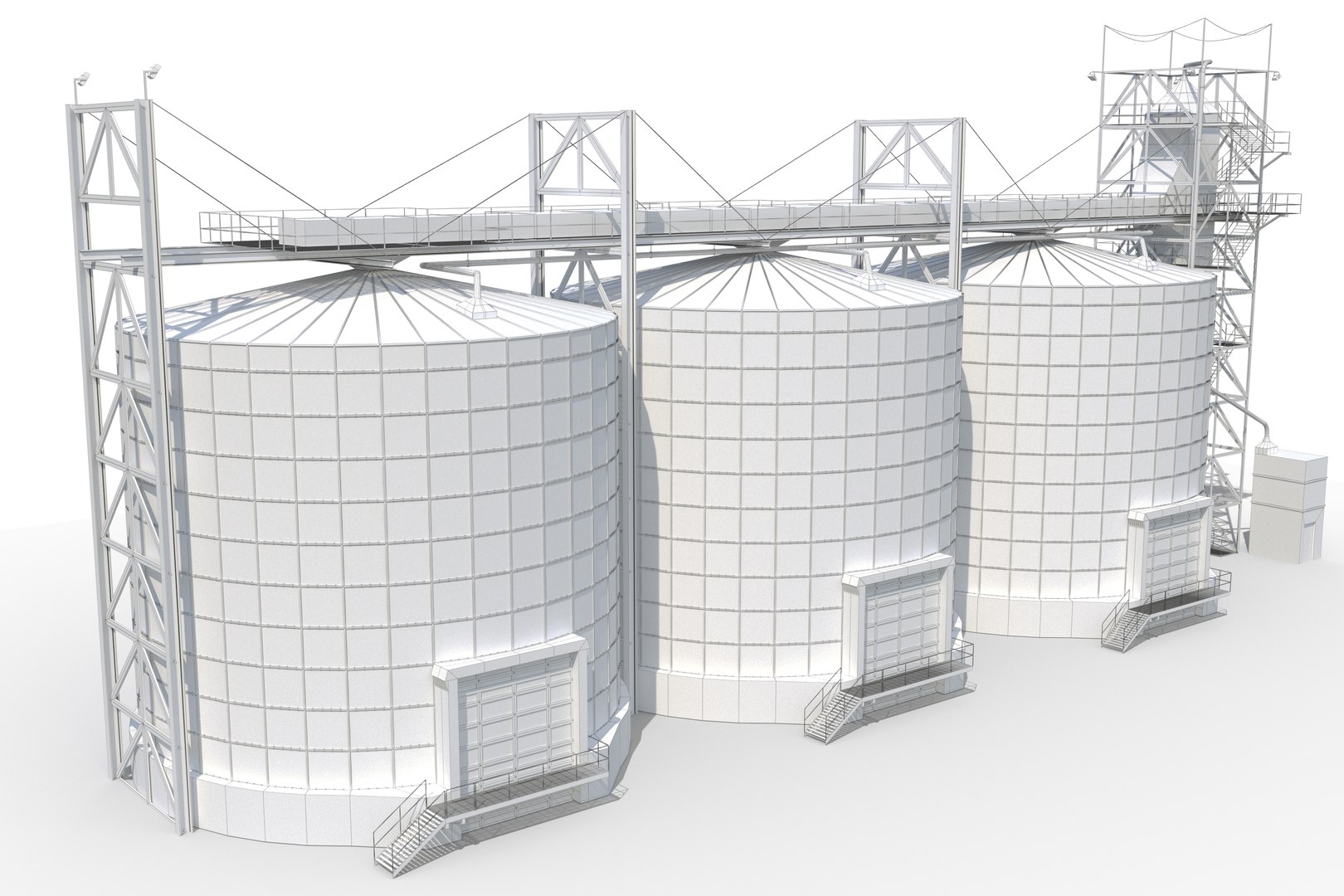 3d Model Silo