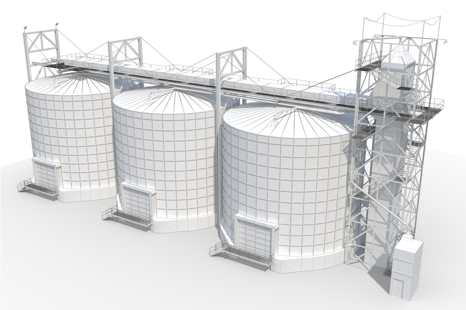 3d Model Silo