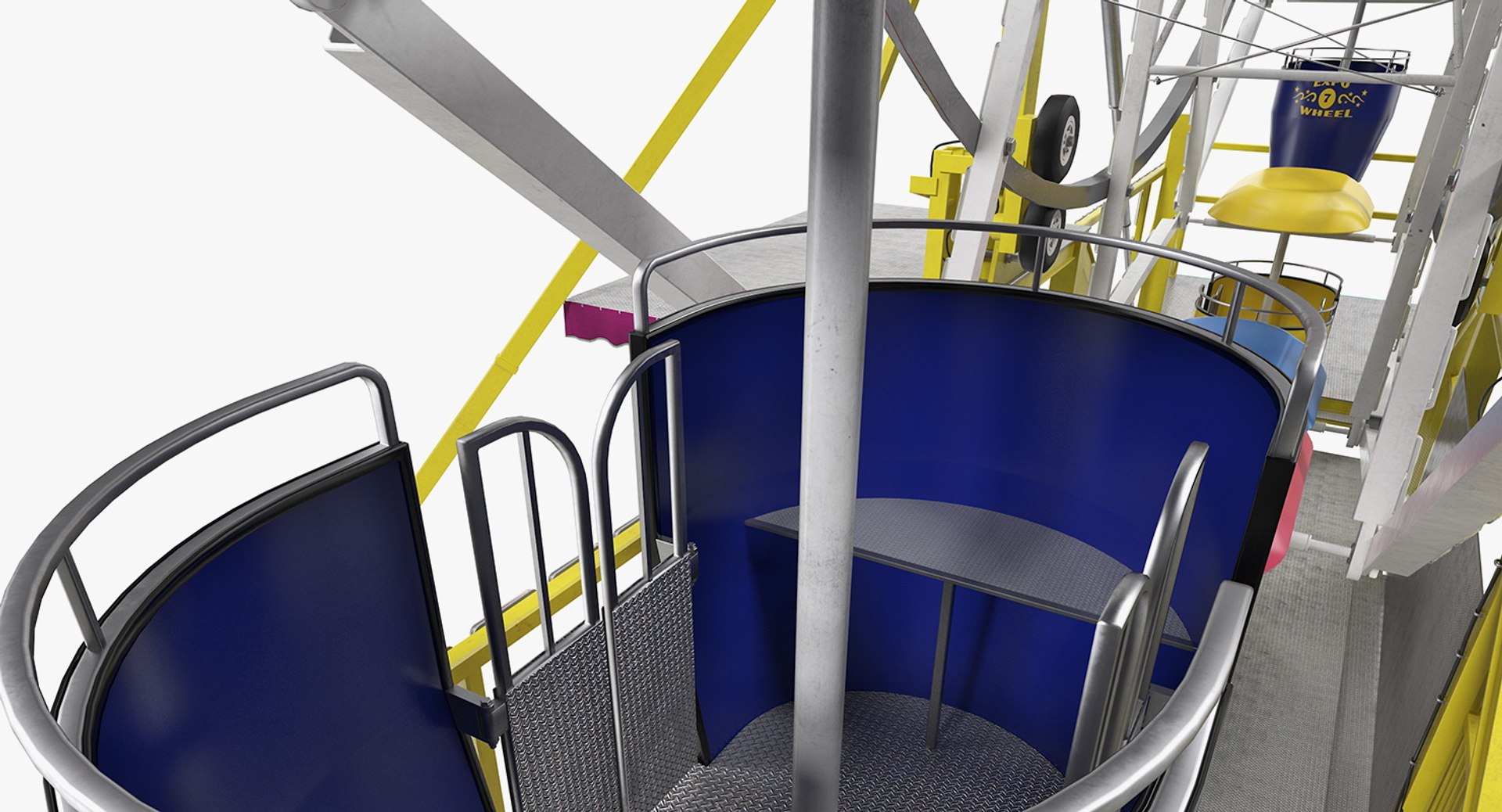 Amusement park ferris wheel 3D model - TurboSquid 1393843