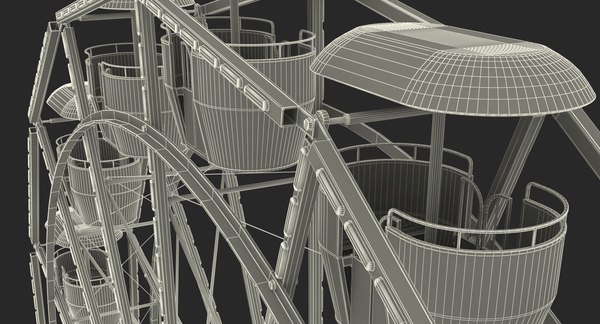 Amusement park ferris wheel 3D model - TurboSquid 1393843