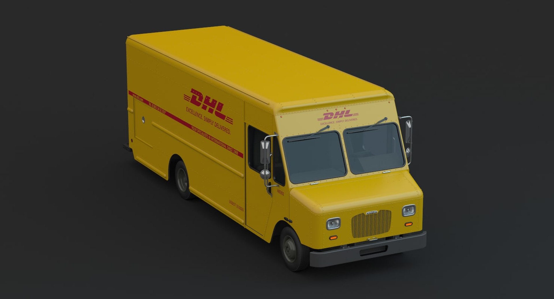 Dhl Delivery Truck Van Max