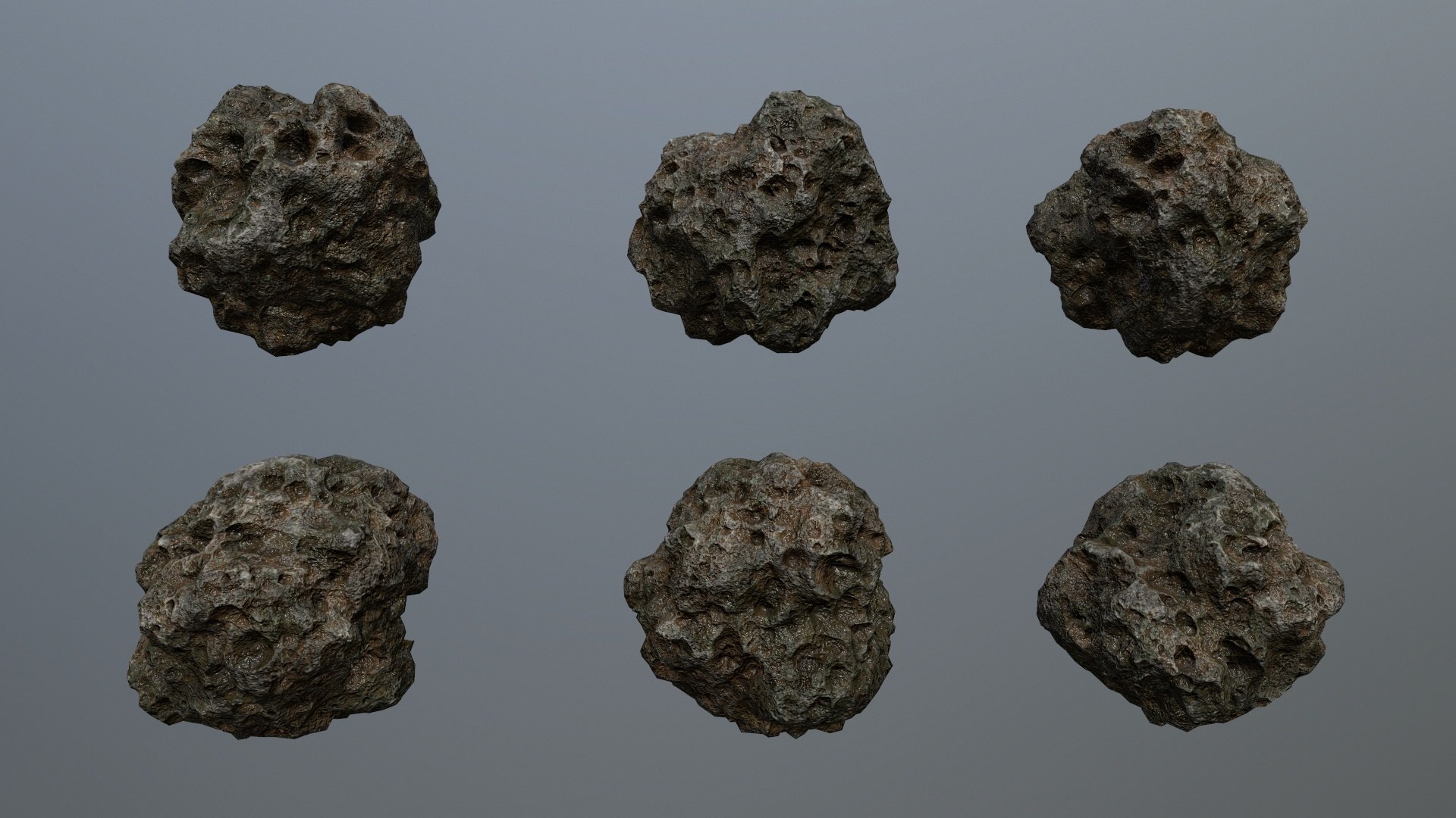 Asteroid Set 3D Model - TurboSquid 1772343