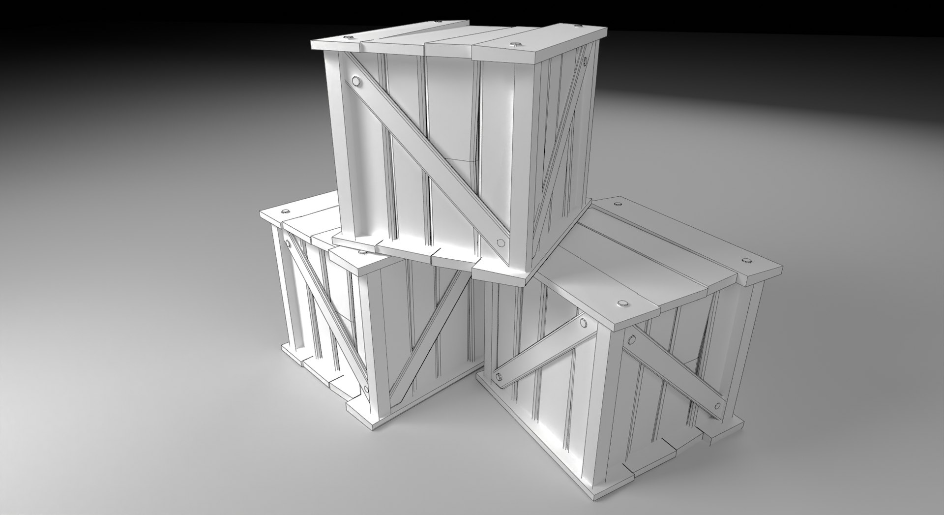 3D Wooden box - TurboSquid 1794167