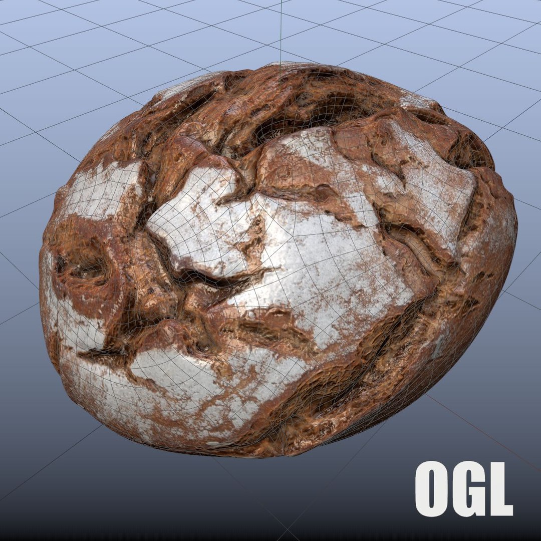 crusty bread c4d
