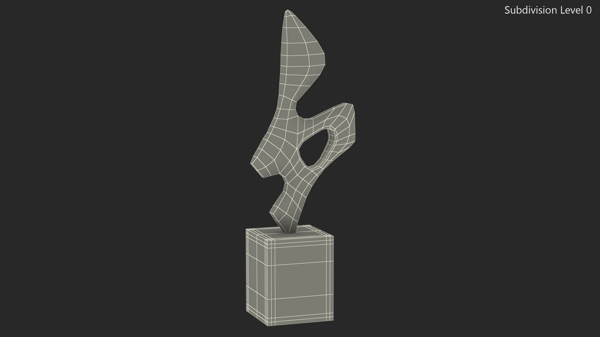 Home Decor Sculpture Silver 3D model - TurboSquid 1860961