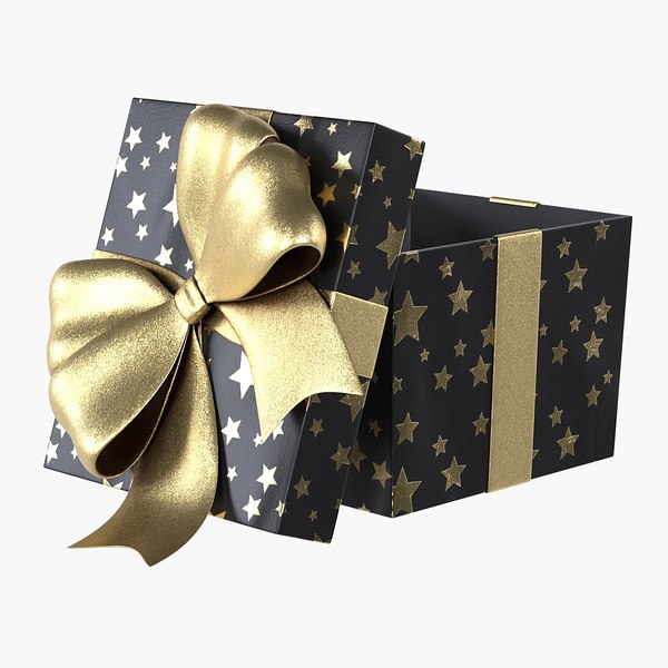 modèle 3D de Coffret cadeau cube noir ouvert - TurboSquid 2517831