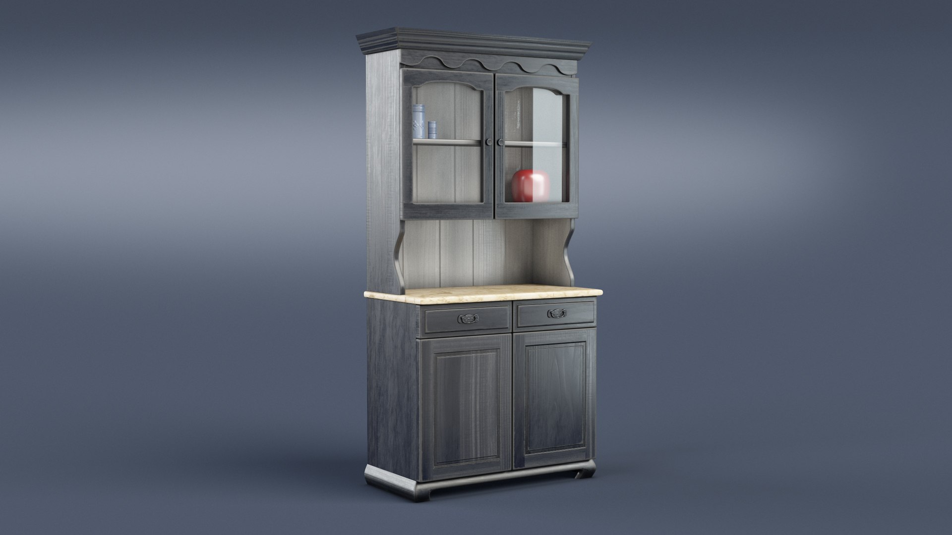 Farmhouse Hutch 3D Model - TurboSquid 1570585