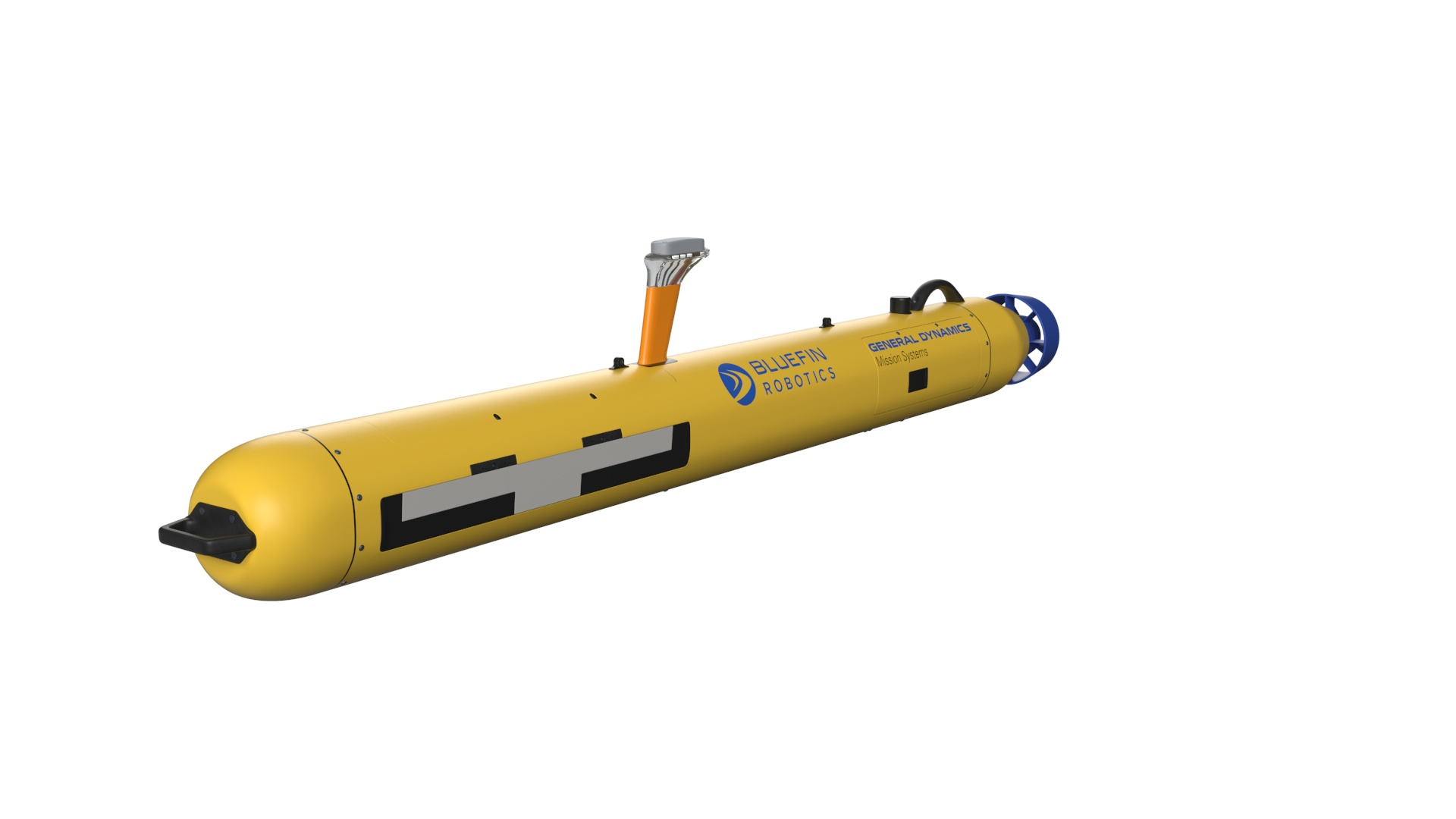 Bluefin Robotics Unmanned Underwater Vehicle 3D Model - TurboSquid 2383526